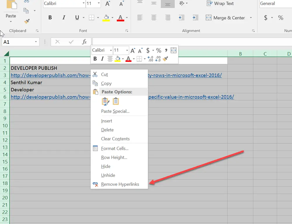 How To Turn Off Hyperlinks In Excel 2016 Operfcycle