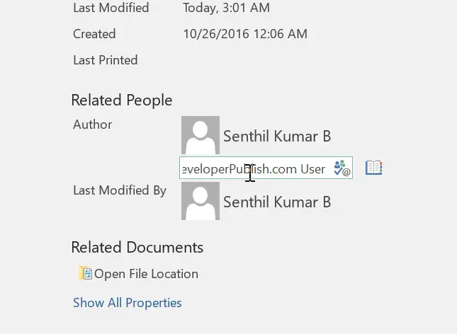 How To Insert The Current File Name In A Cell In Microsoft Excel Developer Publish