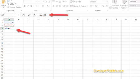 How to Create Fibonacci Sequence in Excel ? - Developer Publish