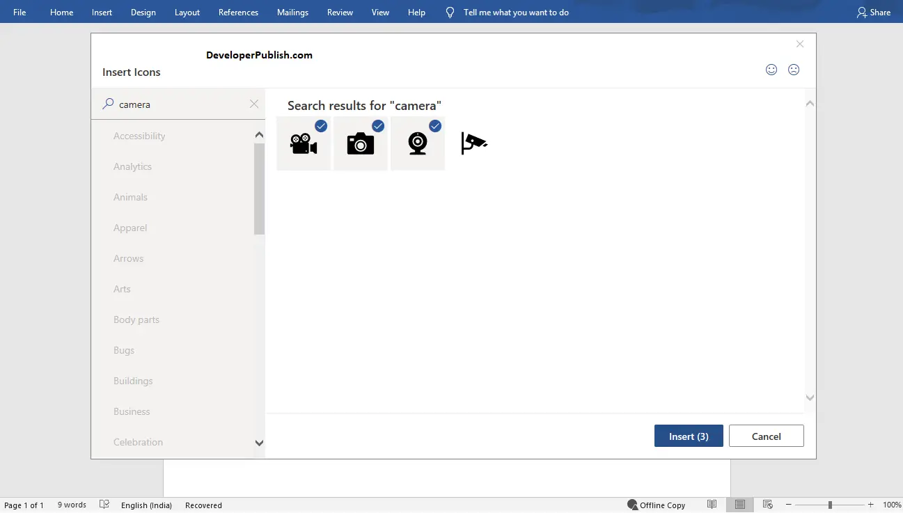 How To Insert Icons In Word Microsoft Word Tutorials