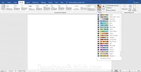 How to Change the Theme of Word Document? | Word Tutorials