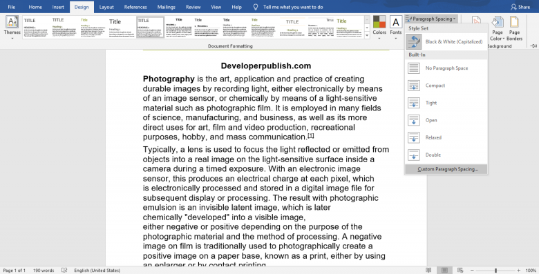 How to Change Line Spacing in Word? | Word Tutorials