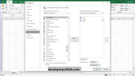 Quick Access Toolbar in Microsoft Excel | Excel Tutorials