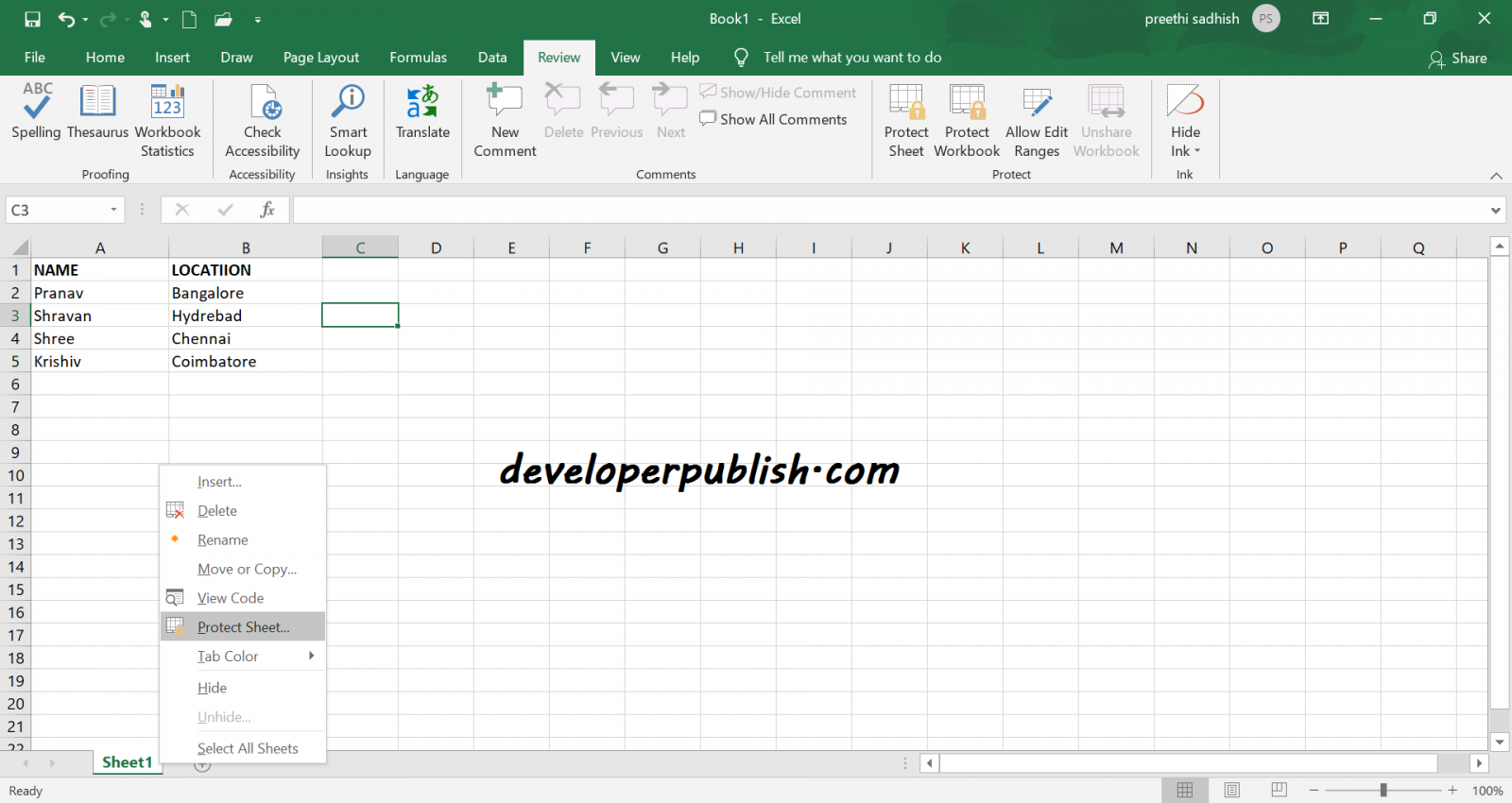 How to Protect Sheet in Microsoft Excel? | Excel Tutorials