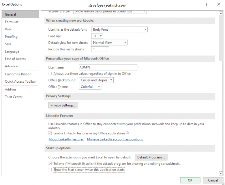 How to Turn off Start Screen in Microsoft Excel ? | Excel Tutorials