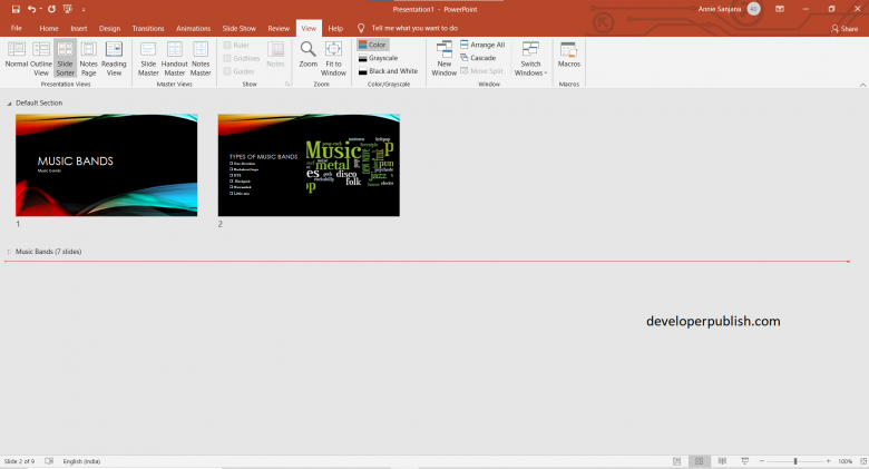 How to Organize PowerPoint slides into sections? | PowerPoint Tutorials