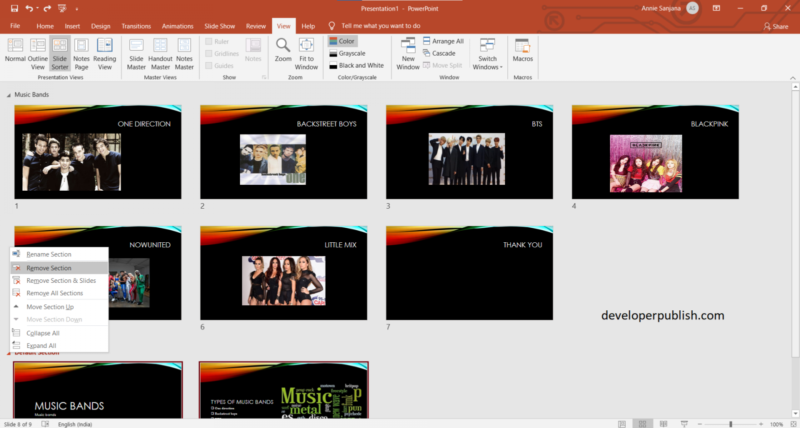 How to Organize PowerPoint slides into sections? | PowerPoint Tutorials