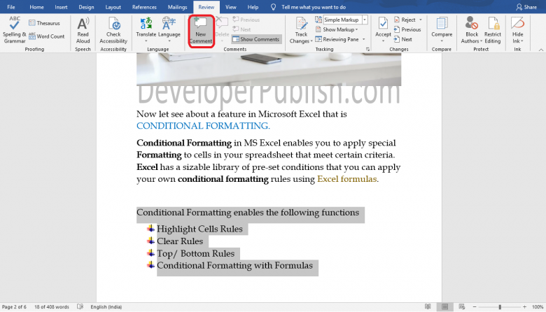Insert or delete a comment in Microsoft Word | Word Tutorials
