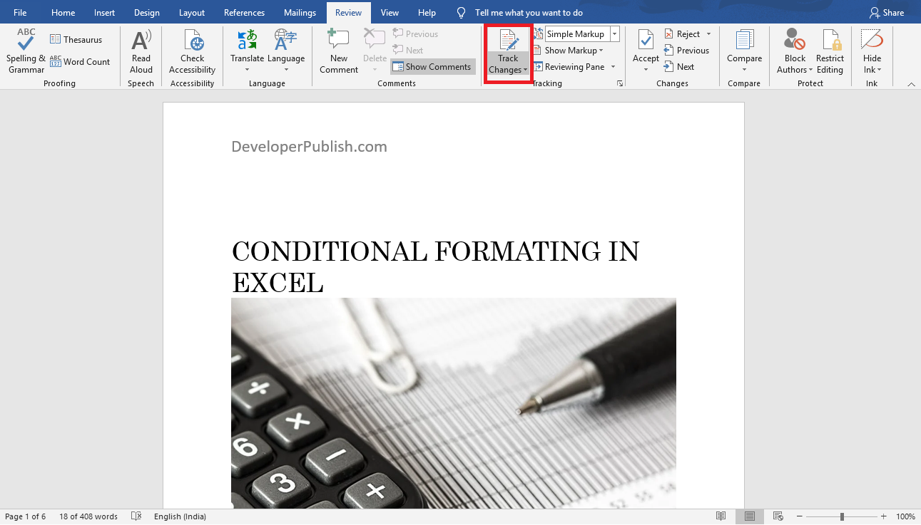 How to Track Changes in Microsoft Word? | Word Tutorials