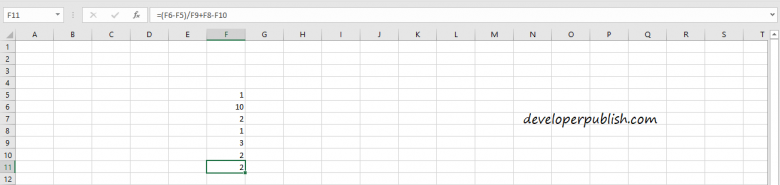 Formulas and Functions in Microsoft Excel - Developer Publish