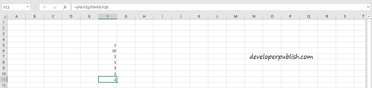 Formulas and Functions in Microsoft Excel - Developer Publish