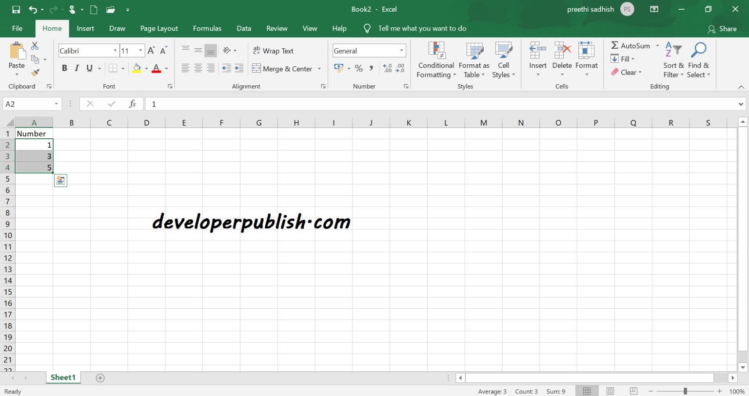 Enable fill handle and cell drag-and-drop in Excel | Excel Tutorials