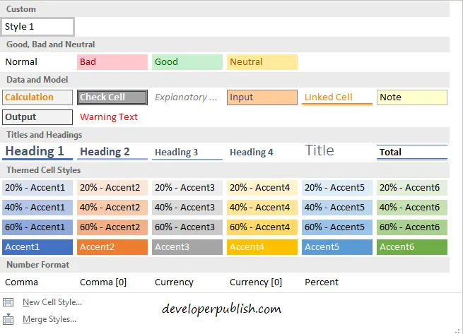 Cell Styles In Excel Microsoft Excel Tutorials From MVP