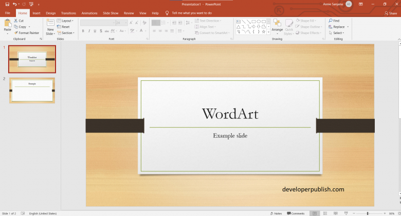 Insert WordArt in Microsoft PowerPoint | PowerPoint Tutorials