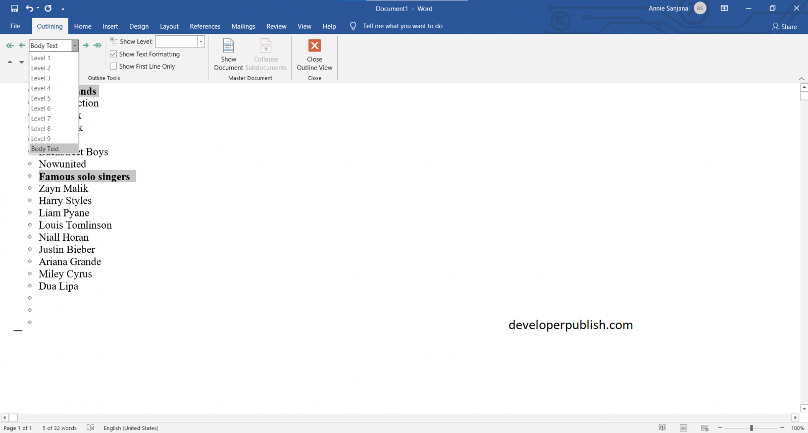 How to Create PowerPoint Presentation from an outline