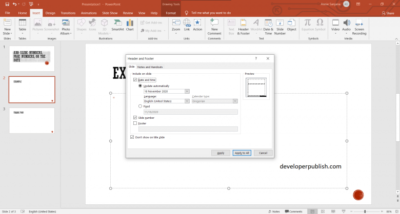 How to Add Slide Numbers, Page Numbers, or Date in PowerPoint?