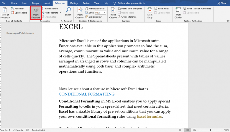 How to Insert Footnotes and Endnotes in Word ? | Word Tutorials