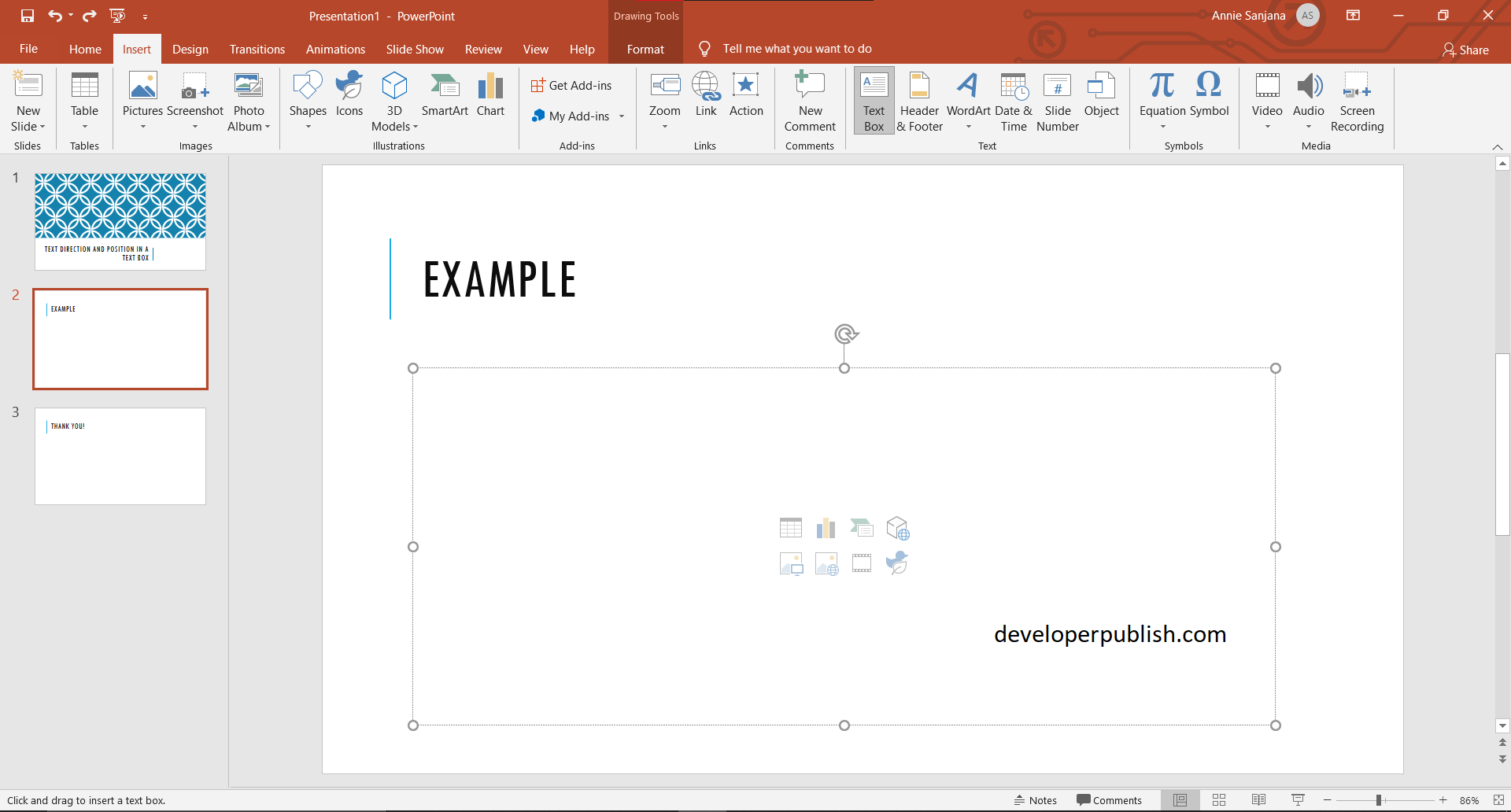 How to Set Text Direction & Position in PowerPoint?