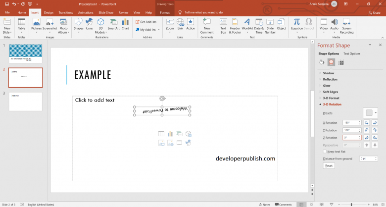 How to Set Text Direction & Position in PowerPoint?