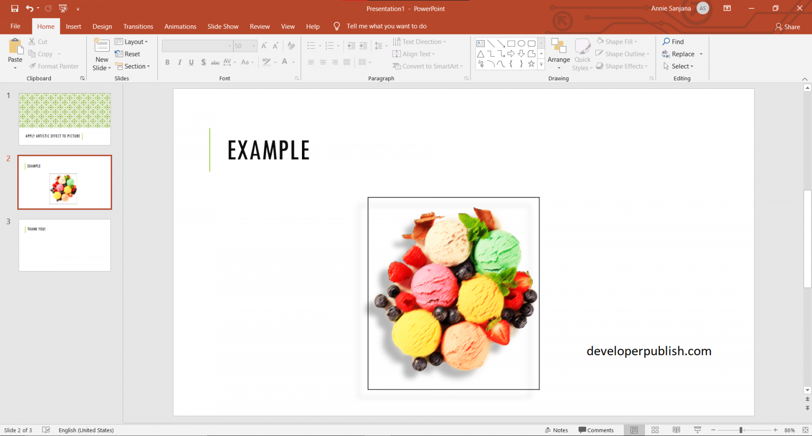 Apply Artistic Effect to picture in PowerPoint | PowerPoint Tutorials