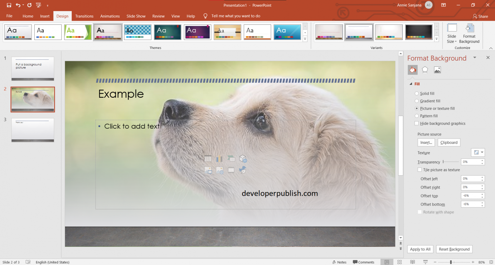 Put background Picture on Slides in PowerPoint | PowerPoint Tutorials