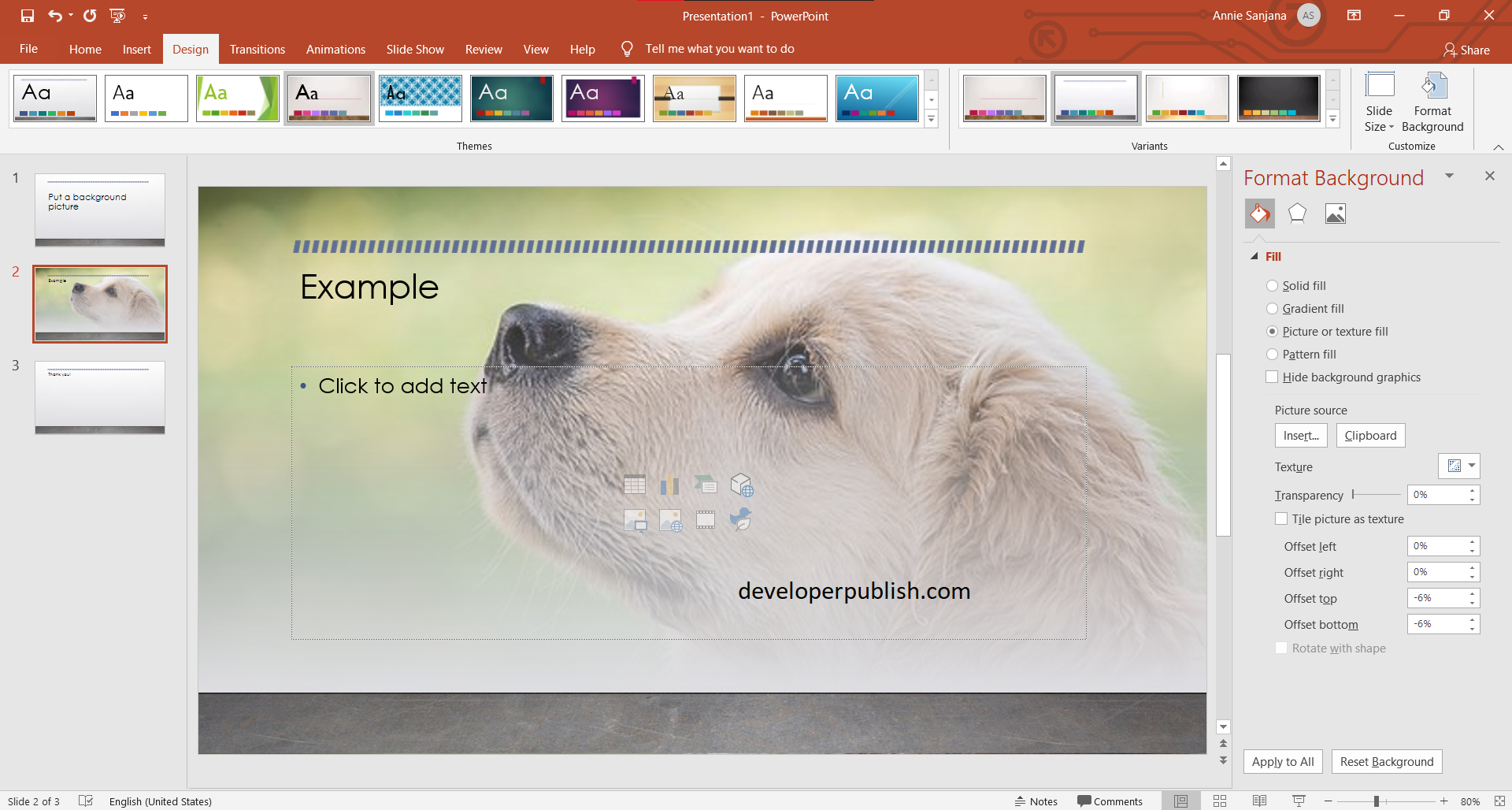 Put background Picture on Slides in PowerPoint | PowerPoint Tutorials