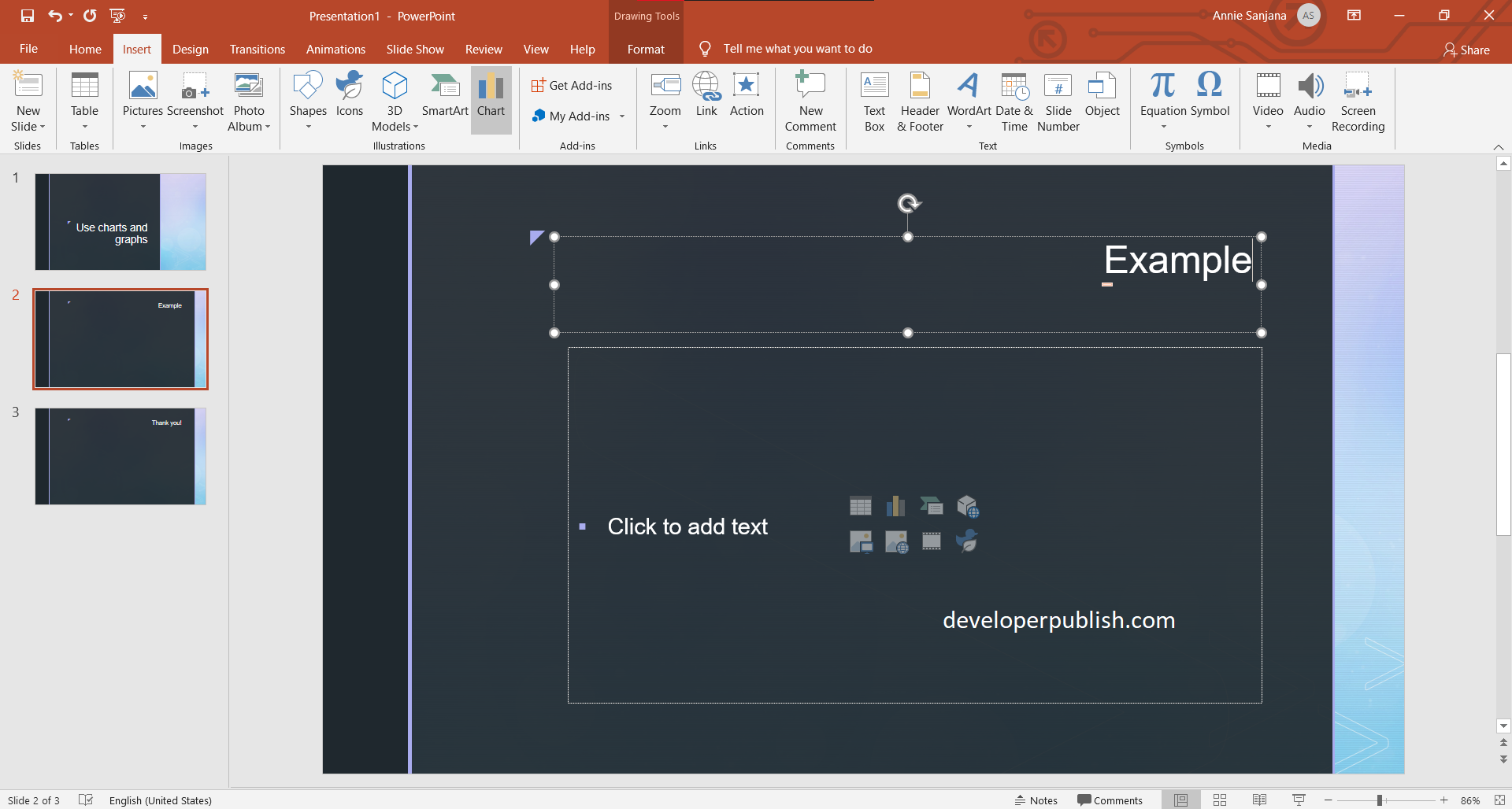 Use Charts and Graphs in Your presentation in PowerPoint