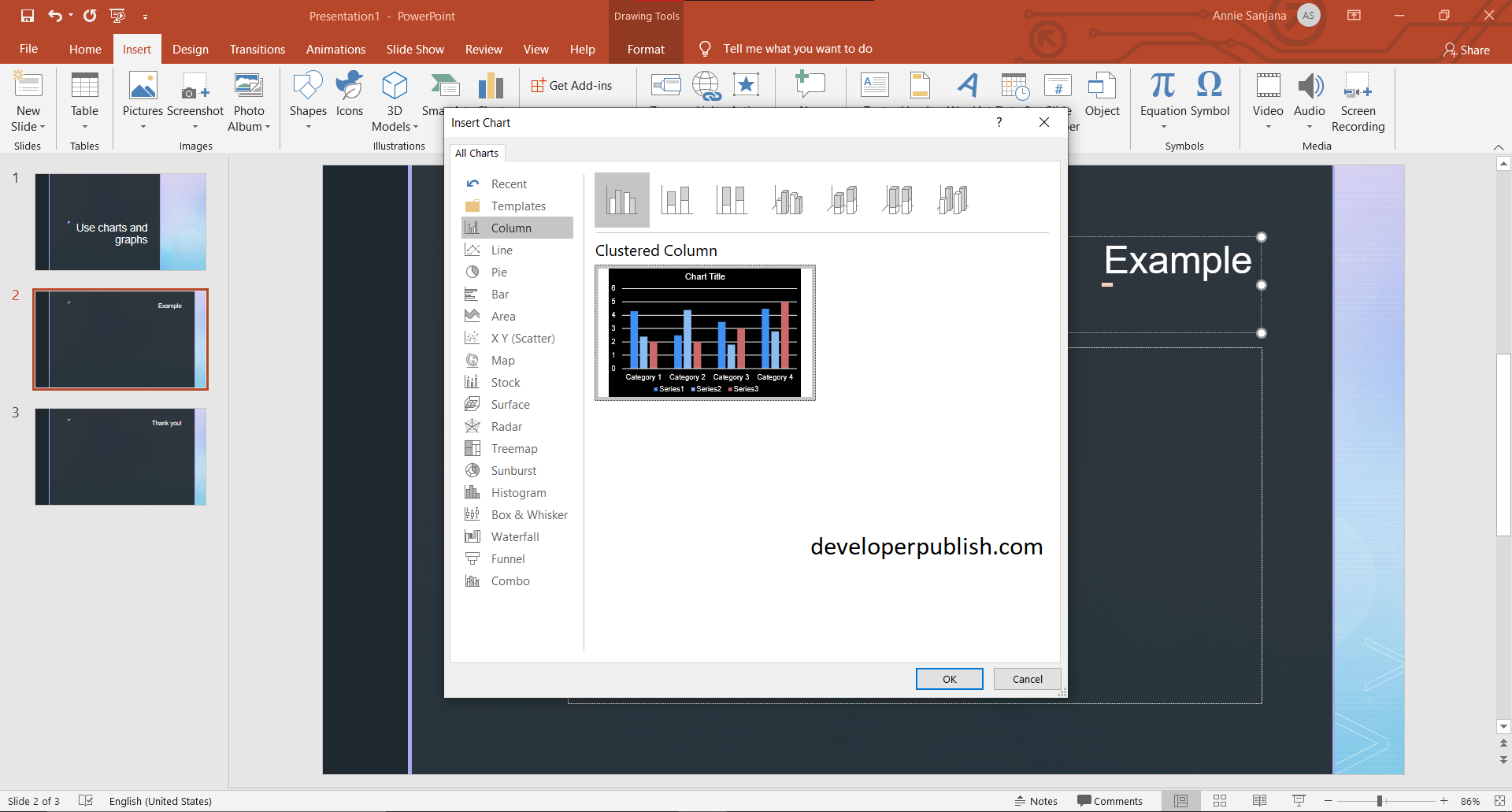 Use Charts and Graphs in Your presentation in PowerPoint