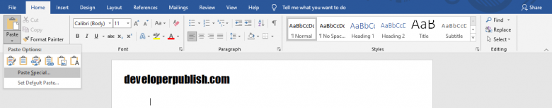 Insert Excel into Word - DeveloperPublish Excel Tutorials