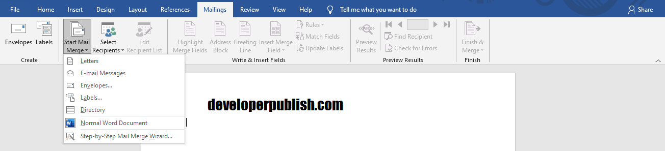 Create labels from Excel using Mail Merge in Word