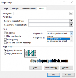 How to Print Comments in Excel? - Excel Tutorials