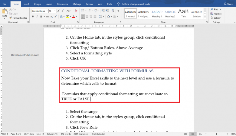 How to Split Two paragraphs from One in Word? - Word Tutorials