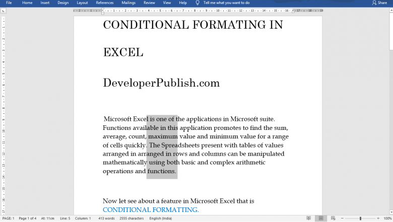 Remove Text in Microsoft Word - DeveloperPublish Tutorials