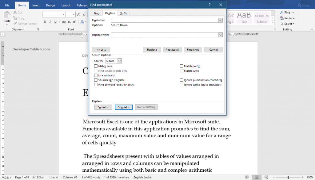 How To Find Special Characters In Word Word Tutorials How To Find Special Characters In Word Word Tutorials