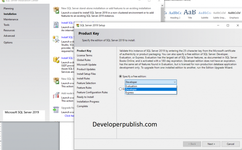 Download & Installing SQL SERVER 2019 Developer Edition for free