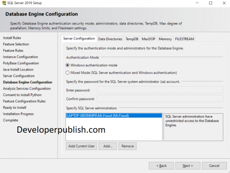 Download & Installing SQL SERVER 2019 Developer Edition for free