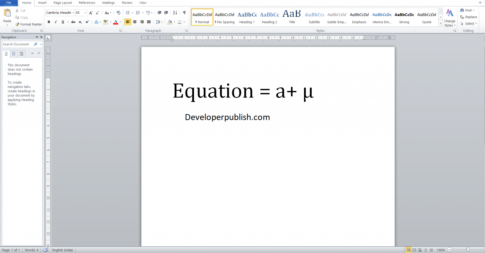 How to Insert micro sign mu (μ) symbol in Word? - Tutorials