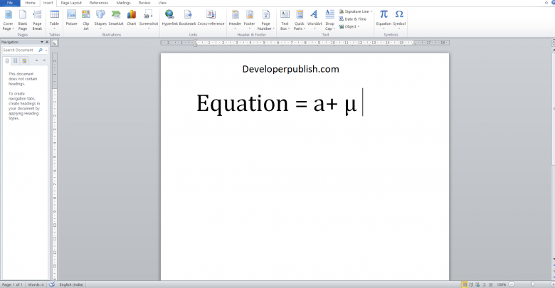 How to Insert micro sign mu (μ) symbol in Word? - Tutorials