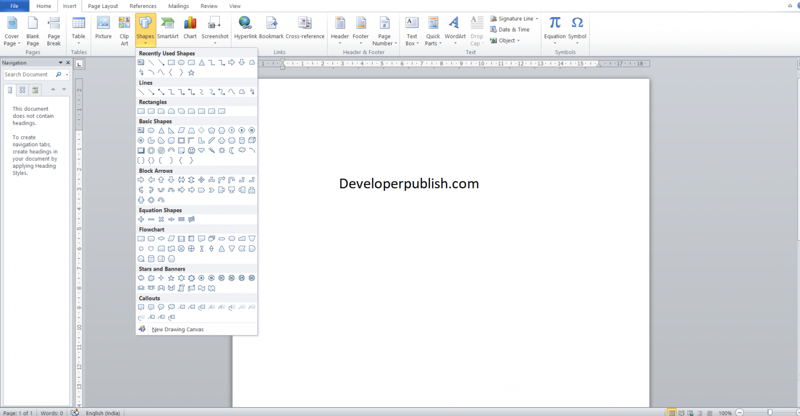 How to Create Flowchart in Microsoft Word? - Tutorials