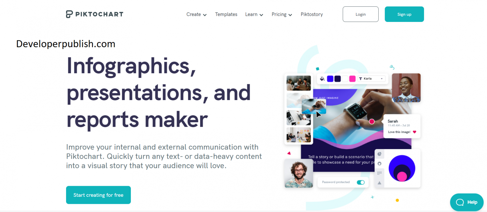 Top 20 tools for creating Infographics from scratch - DeveloperPublish