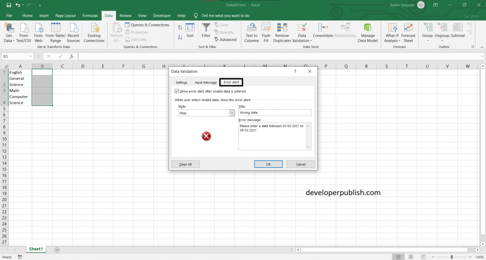 How to Create Drop-down Calendar in Excel? - Developer Publish
