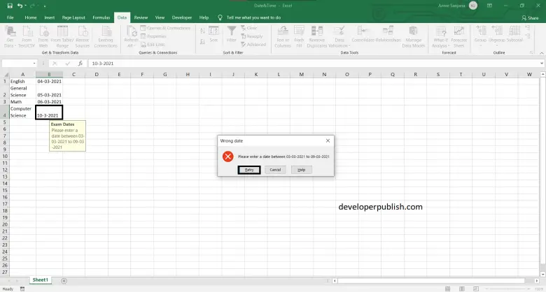  How To Create Drop down Calendar In Excel Developer Publish