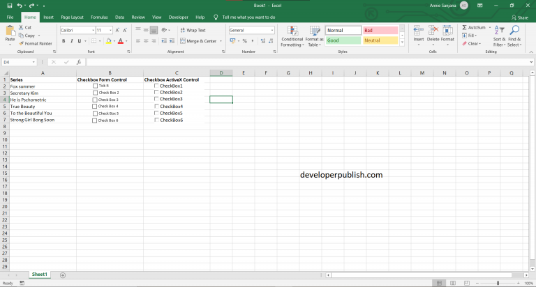 How to Add and Delete Multiple Checkboxes in Excel?