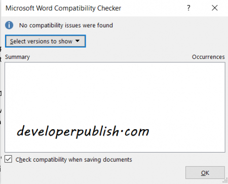 How to Use Compatibility Checker in Word? - Word Tutorials