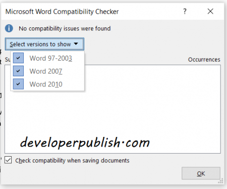 How to Use Compatibility Checker in Word? - Word Tutorials