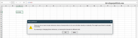 How to Remove Circular References in Microsoft Excel?