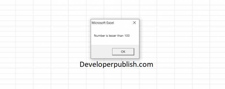 Conditional Statements in Excel VBA - Developer Publish