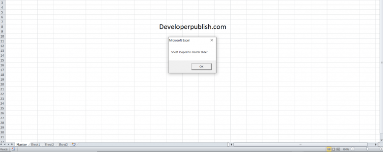 Loop Through All Sheets in Workbook in Excel VBA