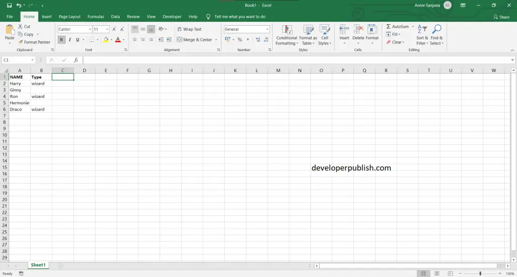 How To Find Blank Cells In Microsoft Excel Developer Publish