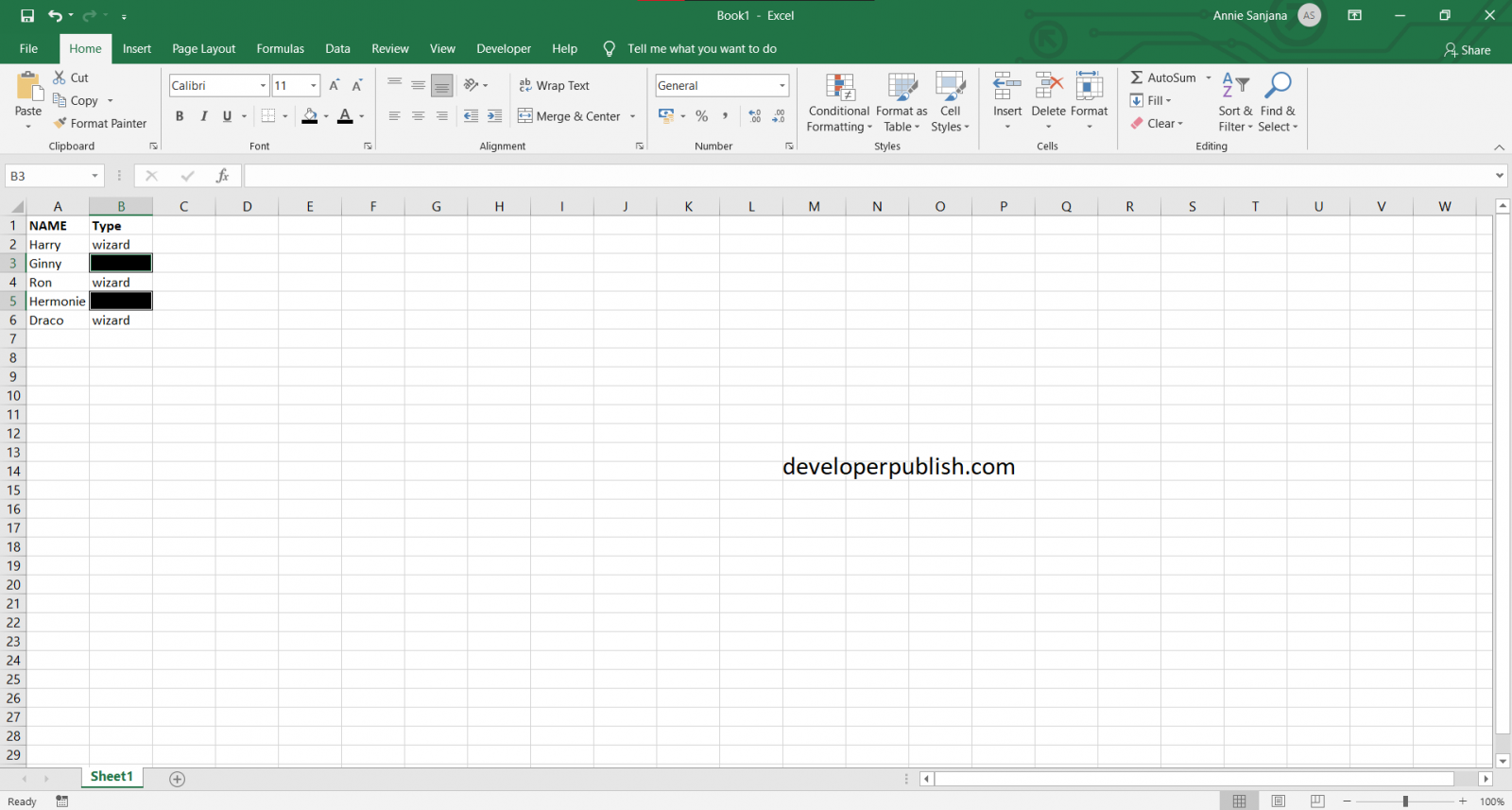 How To Find Blank Cells In Microsoft Excel Developer Publish